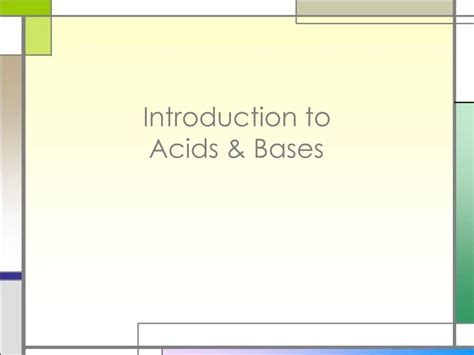 PPT Introduction To Acids Bases PowerPoint Presentation Free Download ID