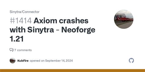 axiom crashes with sinytra neoforge 1 21 · issue 1414 · sinytra