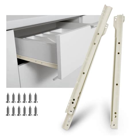 Bottom Mount Side Mount Drawer Slides 10 Inch Self Close Drawer Slides Euro Style