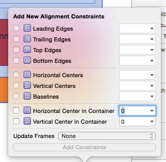 Uiscrollview Cannot Add New Alignment Constraints Auto Layout Xcode Stack Overflow