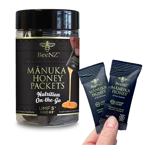 Beenz Raw Manuka Honey Packets Certified Umf 5 Mgo 83