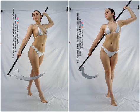 Female With Scythe Graceful Pose By Theposearchives On Deviantart