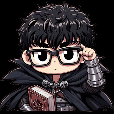 Berserk Guts Nerd Nerdge Emote For Twitch Discord Youtube Kik Whatsapp Or Printable Etsy
