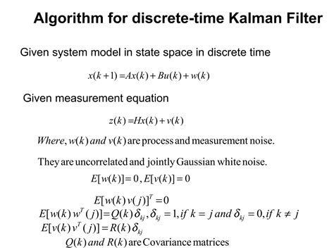 Seminar On Kalman Filter And Its Applications Ppt