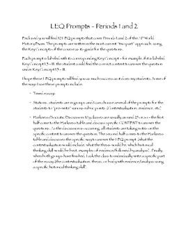 AP World LEQ Prompts Periods 1 And 2 By AP World History Extraordinaire