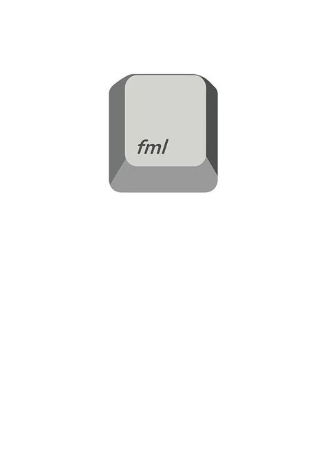 Fml Keyboard Key Digital Art By Jacob Zelazny