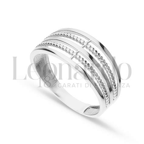 Anelli Anello A Fascia Da Donna In Oro 18 Carati Misura Anello 22
