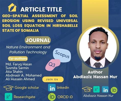 Abdiaziz Hassan Nur On Linkedin Im Happy To Announce That Our Research Article Geospatial