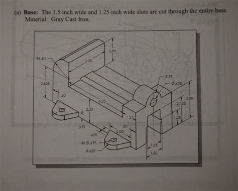Solved Create A Fully Dimensioned Multiview Front Top
