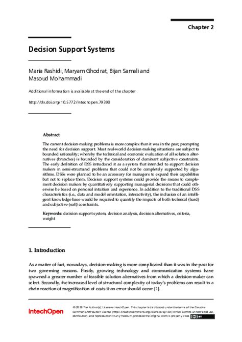 pdf decision support systems