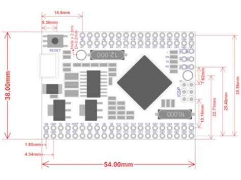 Arduino Mega 2560 Pro Mini Board With Ch340 Usb Type C 99tech