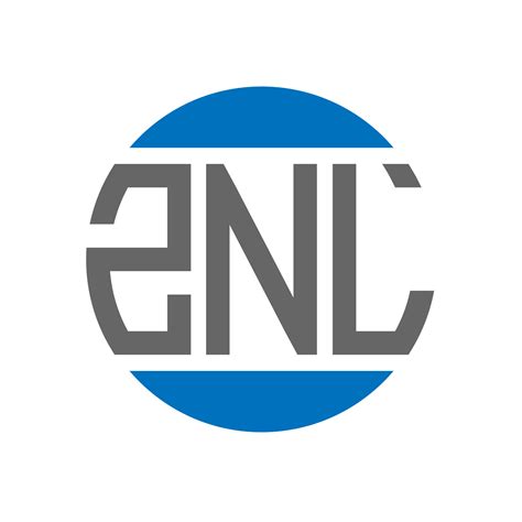 ZNL letter logo design on white background. ZNL creative initials ...