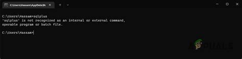 Fix SQLPLUS Is Not Recognized As Internal Command
