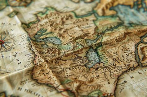 Identifying Key Features In Regional Map Creation Generative Ai Premium Ai Generated Image