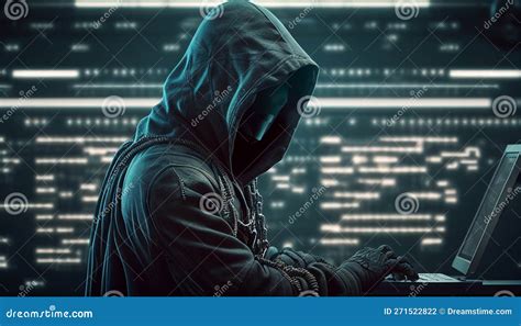 Cybercrime Robot With Human Robot With Human Face Hacking Cybersecurity Threats Future Machine