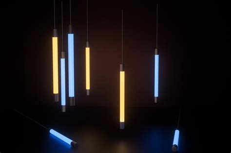 premium photo abstract glowing lines 3d rendering