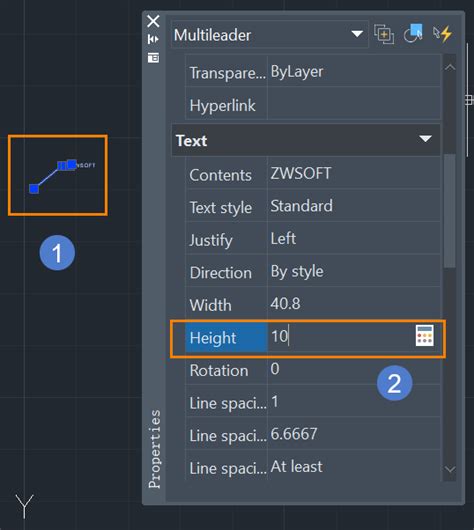 ★how To Adjust The Text Height Of The Leader In Zwcad Technical Knowledge Base En Confluence