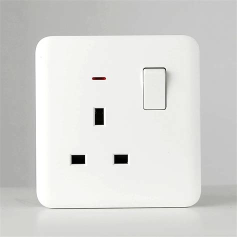 Uk Electrical Single 13a Switched Socket Wall Socket With Led Indicator