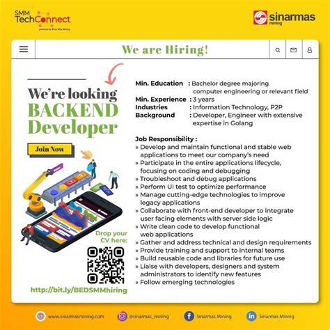 Quality Assurance Backend Developer Front End Developer Sinar Mas