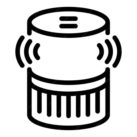 Premium Vector Wireless Smart Speaker Icon Outline Vector Artificial Intelligence Gadget