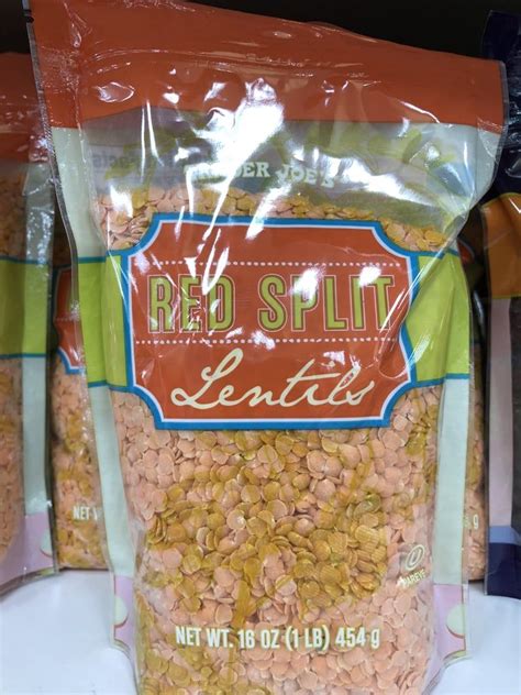 Trader Joes Red Lentils Trader Joes Food Trader Joes Vegan Red Lentil