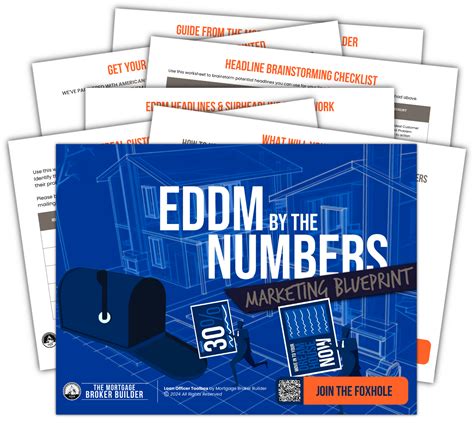 Eddm By The Numbers Playbook The Mortgage Broker Builder