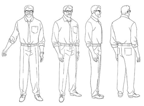 Male Character Model Sheet