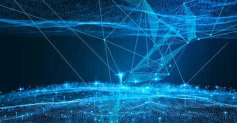 Tech Line Business Background With Light Effect Line