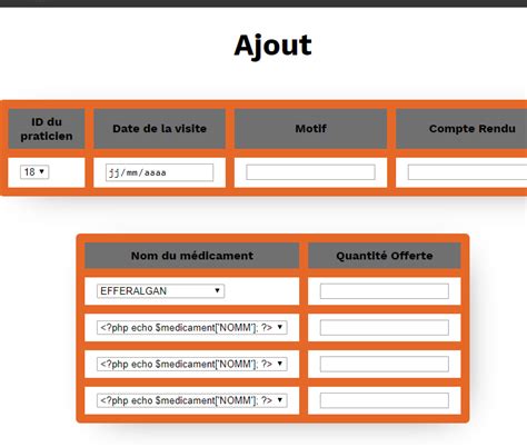 Ajouter Une Ligne Dans Un Tableau Htmlphp Js Par Bastienguedon