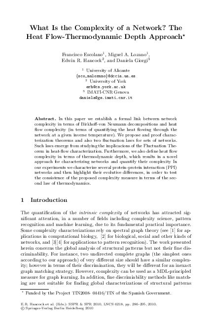 pdf what is the complexity of a network the heat flow thermodynamic