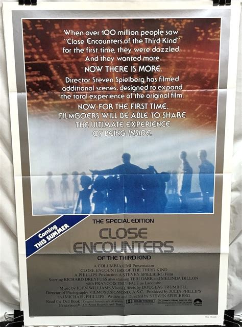 Close Encounters Of The Third Kind R 1980 One Sheet Poster