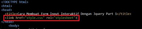 Cara Membuat Form Input Interaktif Dengan Jquery Part