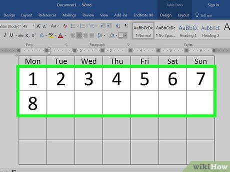 How To Make A Calendar In Word With Pictures WikiHow