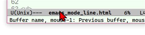 Emacs Mode Line Status Bar