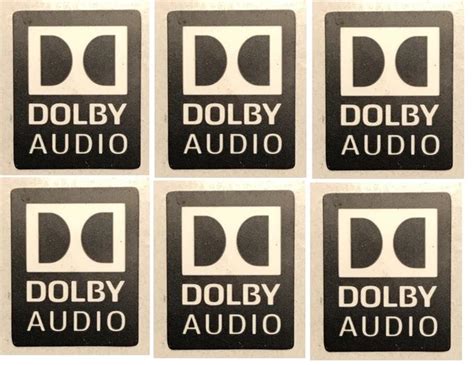Dolby Audio Surround Sound Logo Sticker 5 1 7 1 7 2 Electronics And Decor