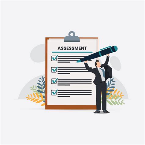 Successful Businessman Passes The Assessment Vector Illustration