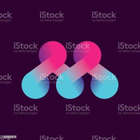 문자 M 일러스트 벡터 템플릿이있는 추상 기술 로고 개념에 대한 스톡 벡터 아트 및 기타 이미지 개념 개념과 주제 과학