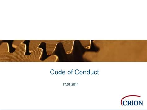 PPT Code Of Conduct PowerPoint Presentation Free Download ID 5009613