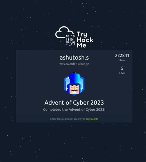excited to start cybersecurity journey with tryhackme ashutosh singh yadav posted on the topic