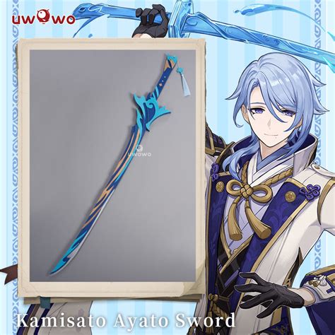 【in Stock】 Uwowo Game Genshin Impact Weapons Ayato Sword Anime Cosplay Uwowo Cosplay
