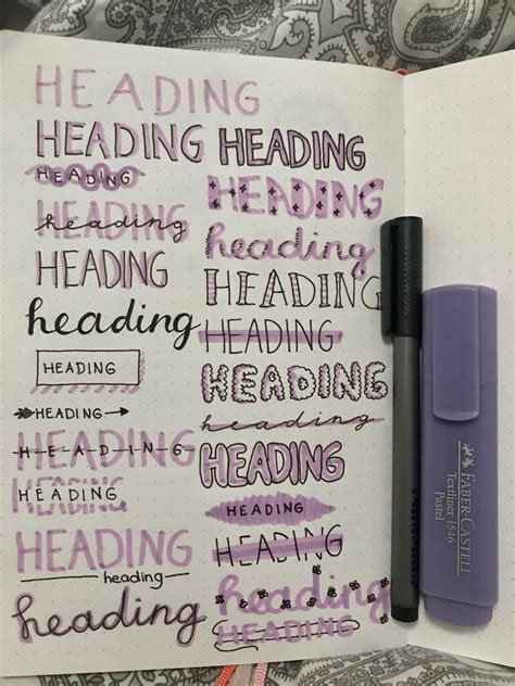 Title Design Ideas For Notes