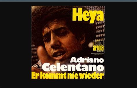 1970 Adriano Celentano Canta In Tedesco Con La Collaborazione Di