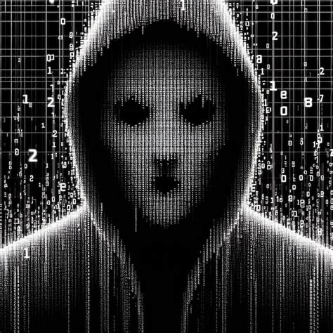 Generative Ai를 가진 어두운 디지털 배경의 해커 프리미엄 사진