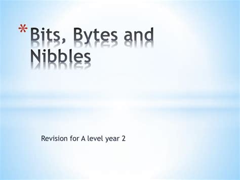 Ppt Bits Bytes And Nibbles Powerpoint Presentation Free Download