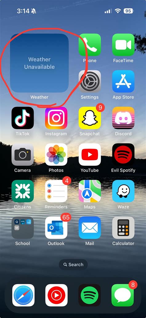 why does my weather widget randomly not work i have great internet and
