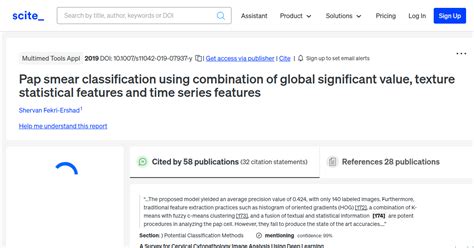Pap Smear Classification Using Combination Of Global Significant Value Texture Statistical