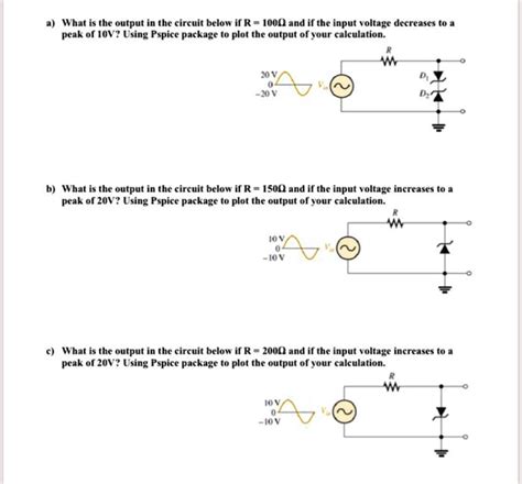 Solved Using Pspice To Solve A What Is The Output In The Circuit