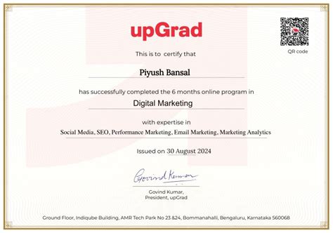 Piyush Bansal On Linkedin Digitalmarketingcertified Upgradalumni