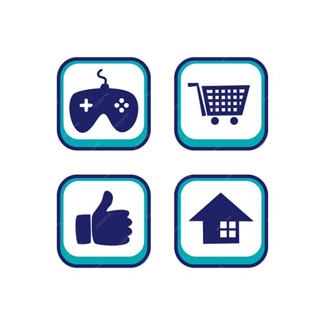 Premium Vector Color App Icon Button Game Asset Theme Vector