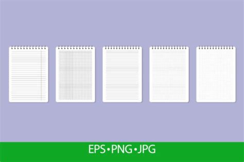 Notebook Pages With Wire Binding Graphic By Frogella Stock Creative Fabrica